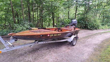 14ft 6in Custom Wood Flats Skiff | Stealth Craft Boats