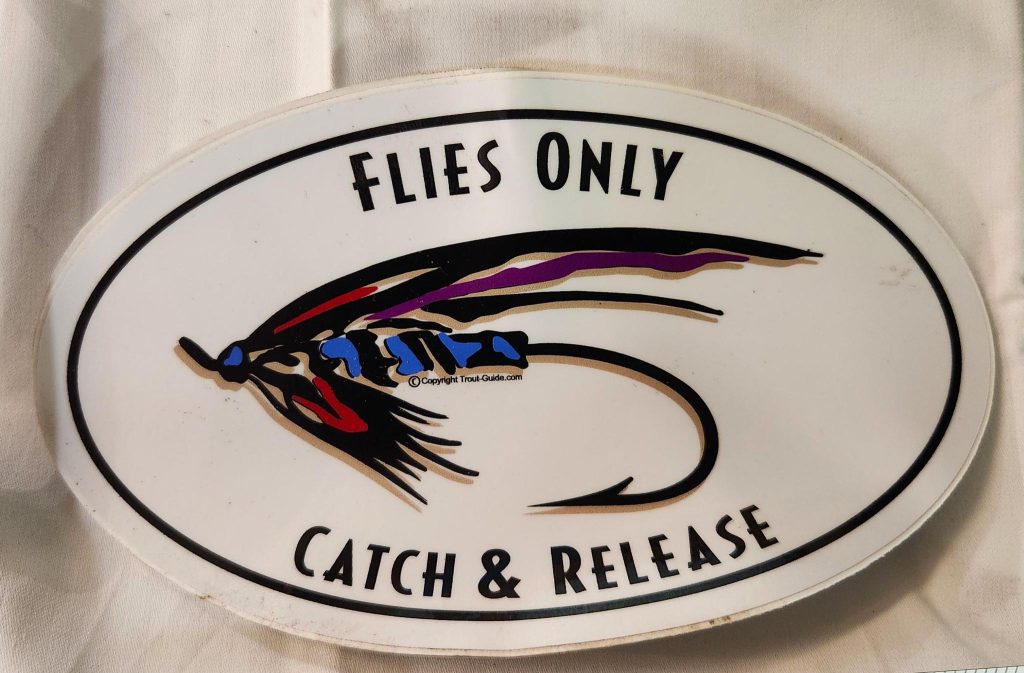Flies Only – Catch & Release – Sticker | Stealth Craft Boats
