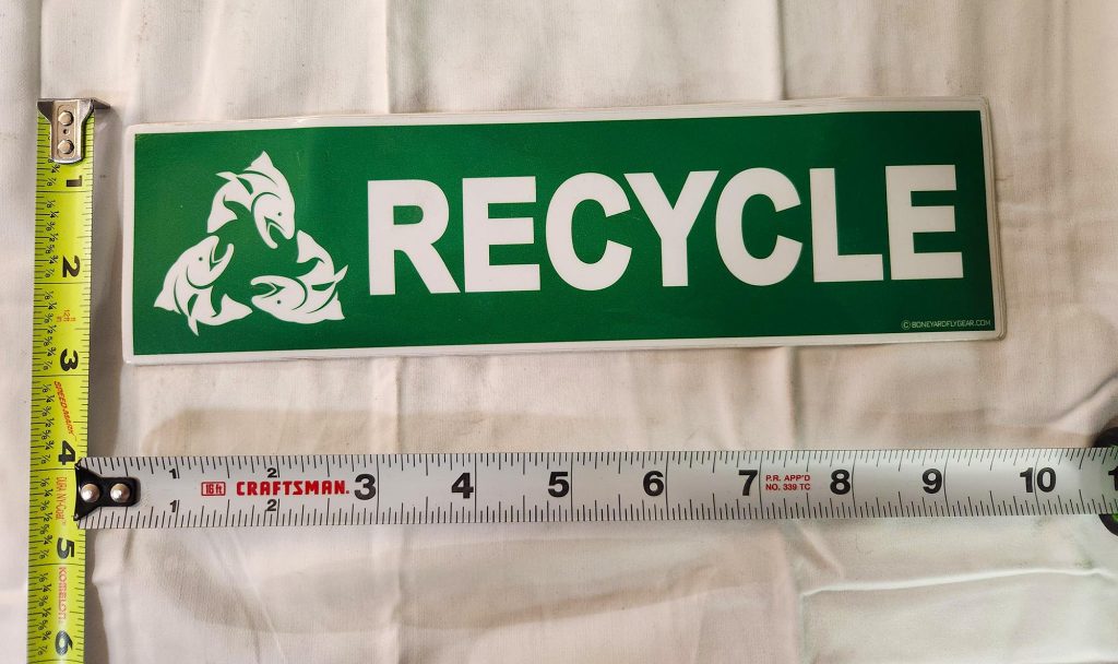 BoneYard Fly Gear – Recycle – Sticker | Stealth Craft Boats