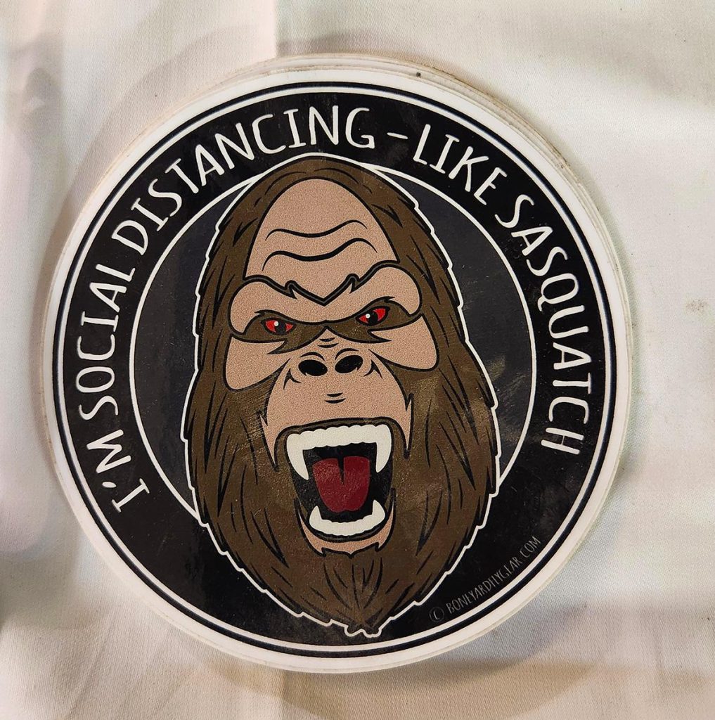 I’m Social Distancing – Like Sasquatch – Sticker | Stealth Craft Boats