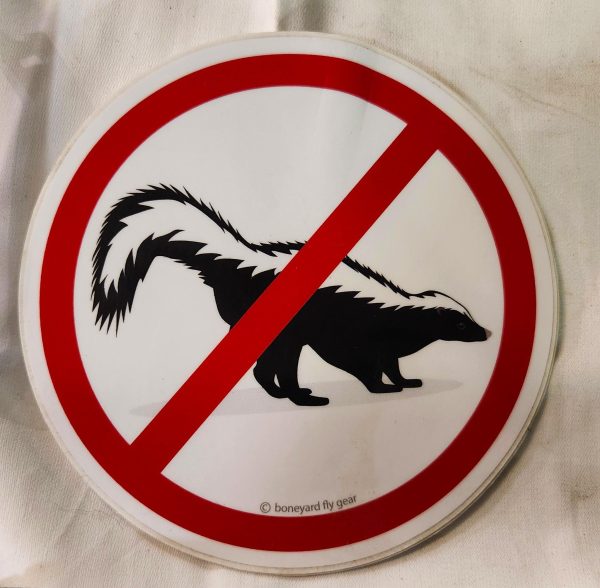 BoneYard Fly Gear – No Skunks Allowed – Sticker | Stealth Craft Boats