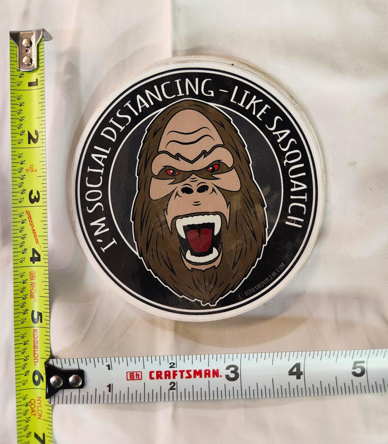 I’m Social Distancing – Like Sasquatch – Sticker | Stealth Craft Boats
