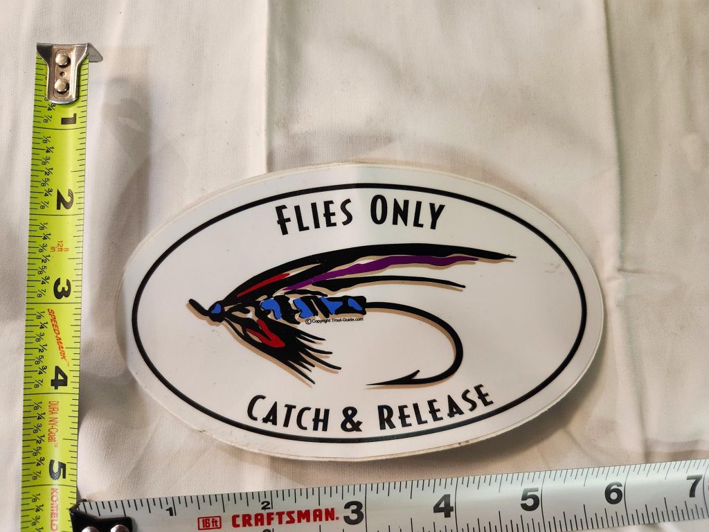 Flies Only – Catch & Release – Sticker | Stealth Craft Boats