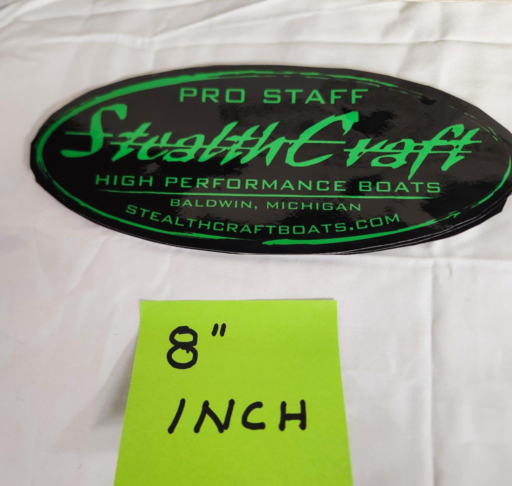 8″ StealthCraft Sticker (Black and Green) | Stealth Craft Boats