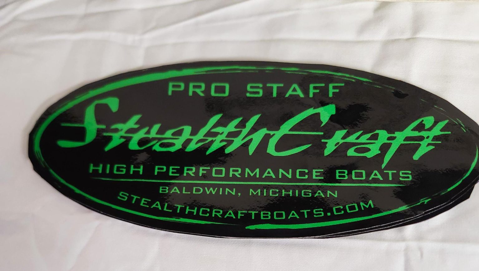 8″ StealthCraft Sticker (Black and Green) | Stealth Craft Boats